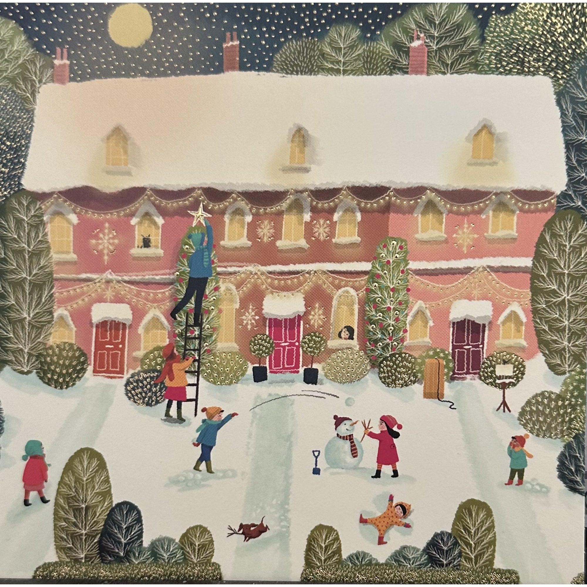 Christmas House Card – Handwritten Cards UK