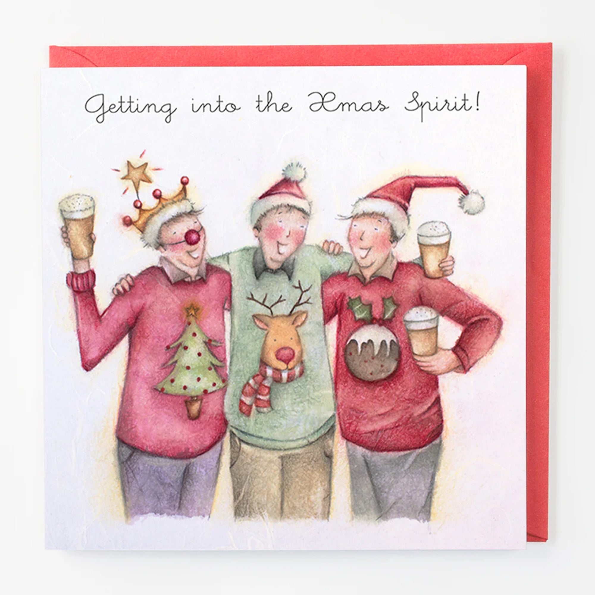 Getting Into the Xmas Spirit Card – Handwritten Cards UK